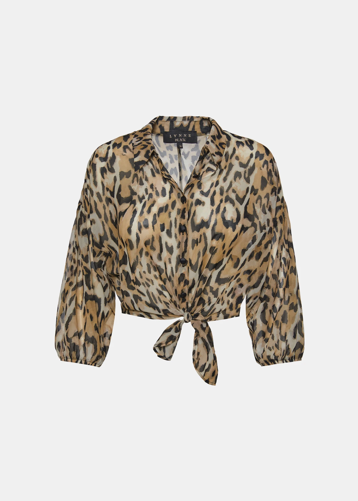 Leopard crop shirt LYNNE — Γυναικεία Αξεσουάρ
